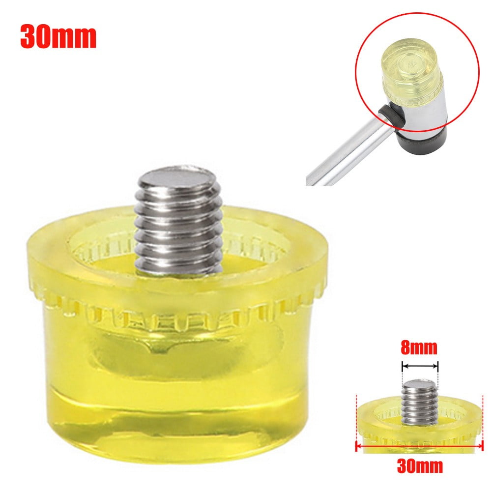 Car Dent Repair Rubber Hammer Replaceable head Hammer Head 30mm YELLOW ...