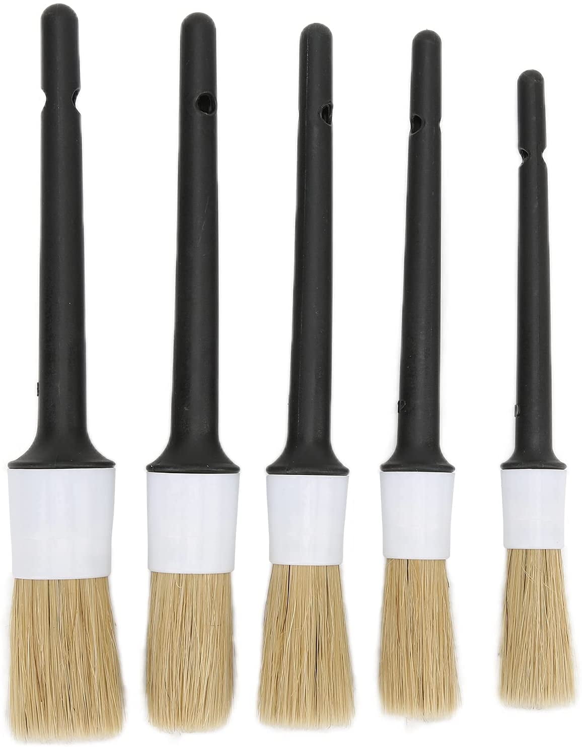 Car Detailing Brush Kit, 5pcs Auto Detailing Brush Set for Cleaning Car ...