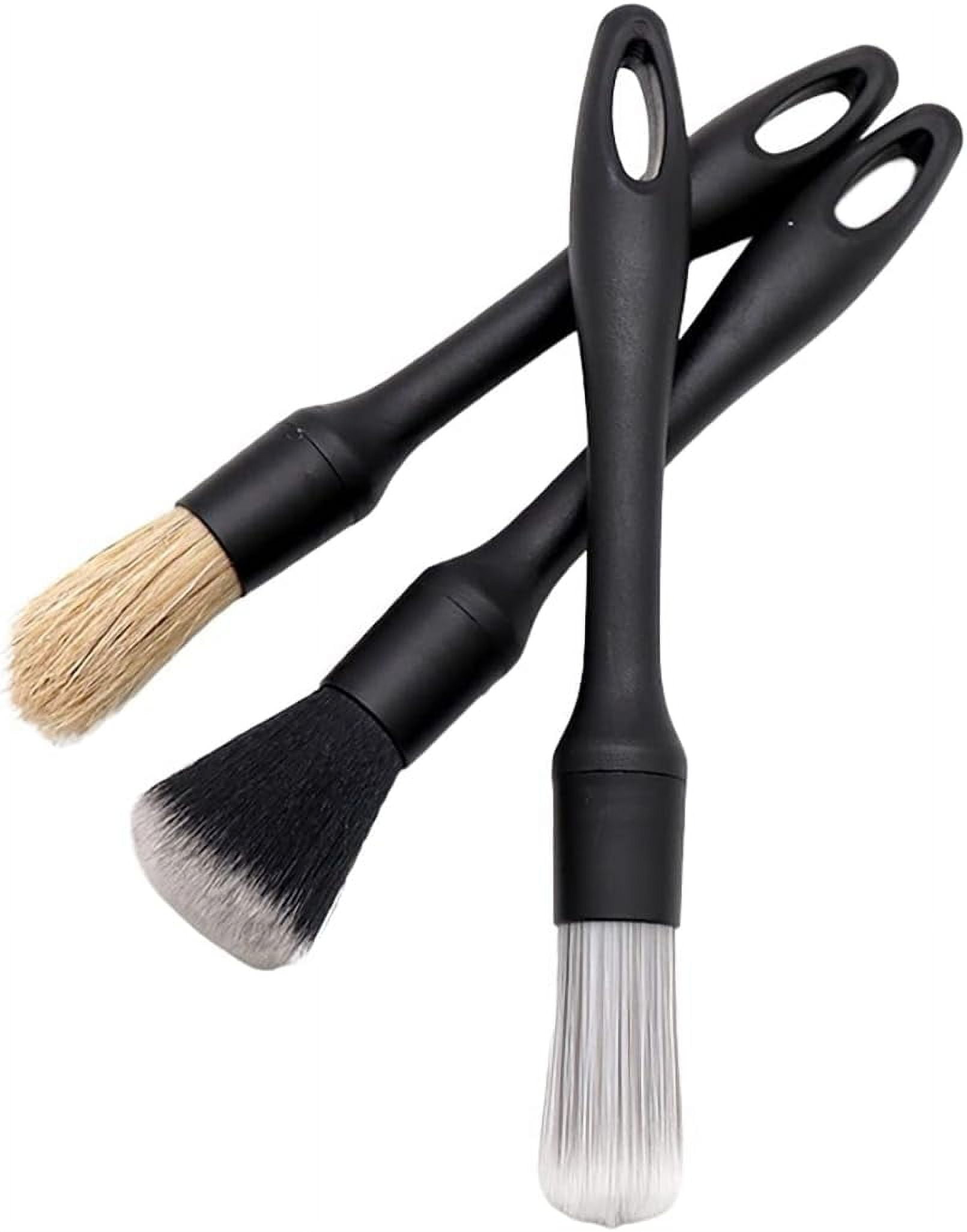 Car Detailing Brush Kit Set of 3 Automotive Interior Detailing Brushes ...