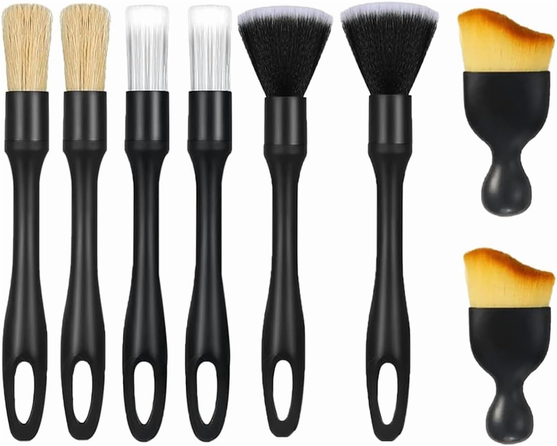 Car Detailing Brush Set 8 PCS, Car Interior Cleaning Brush Kit with ...