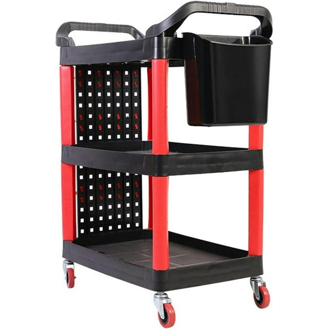 Car Detailing Cart Rolling Utility Detailing Tool Cart, Heavy Duty Car ...