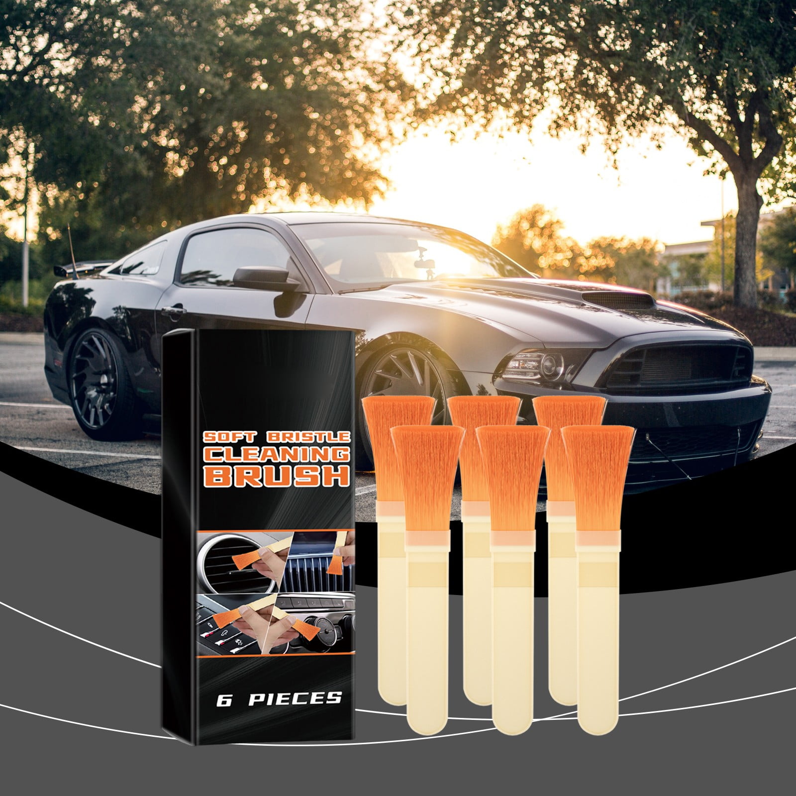 Car Detailing Cleaning Soft Brush, Effective Car Interior Cleaner, Soft ...