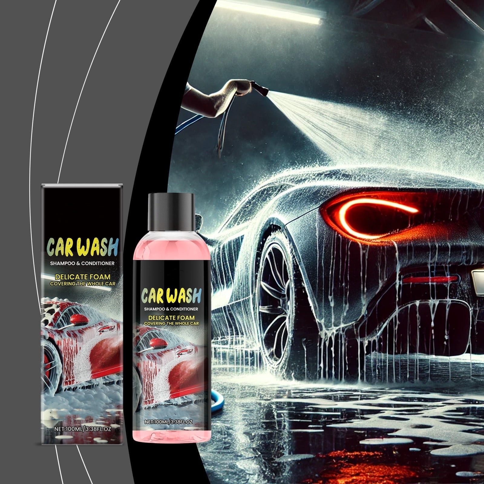 Car Detailing Fluid, Auto Refurbishment Solution, 100ml Concentrate ...