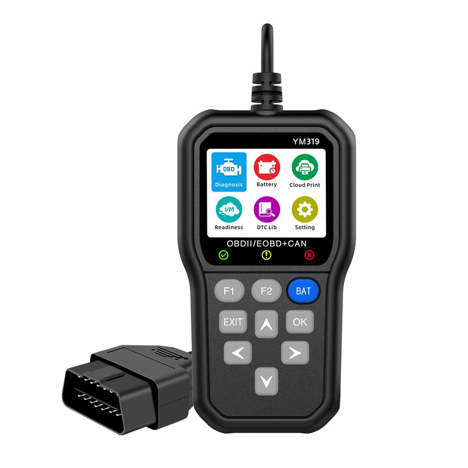 Car Diagnostic Tool Battery Tester YM319 OBD2 Scanner Read Vehicle ...