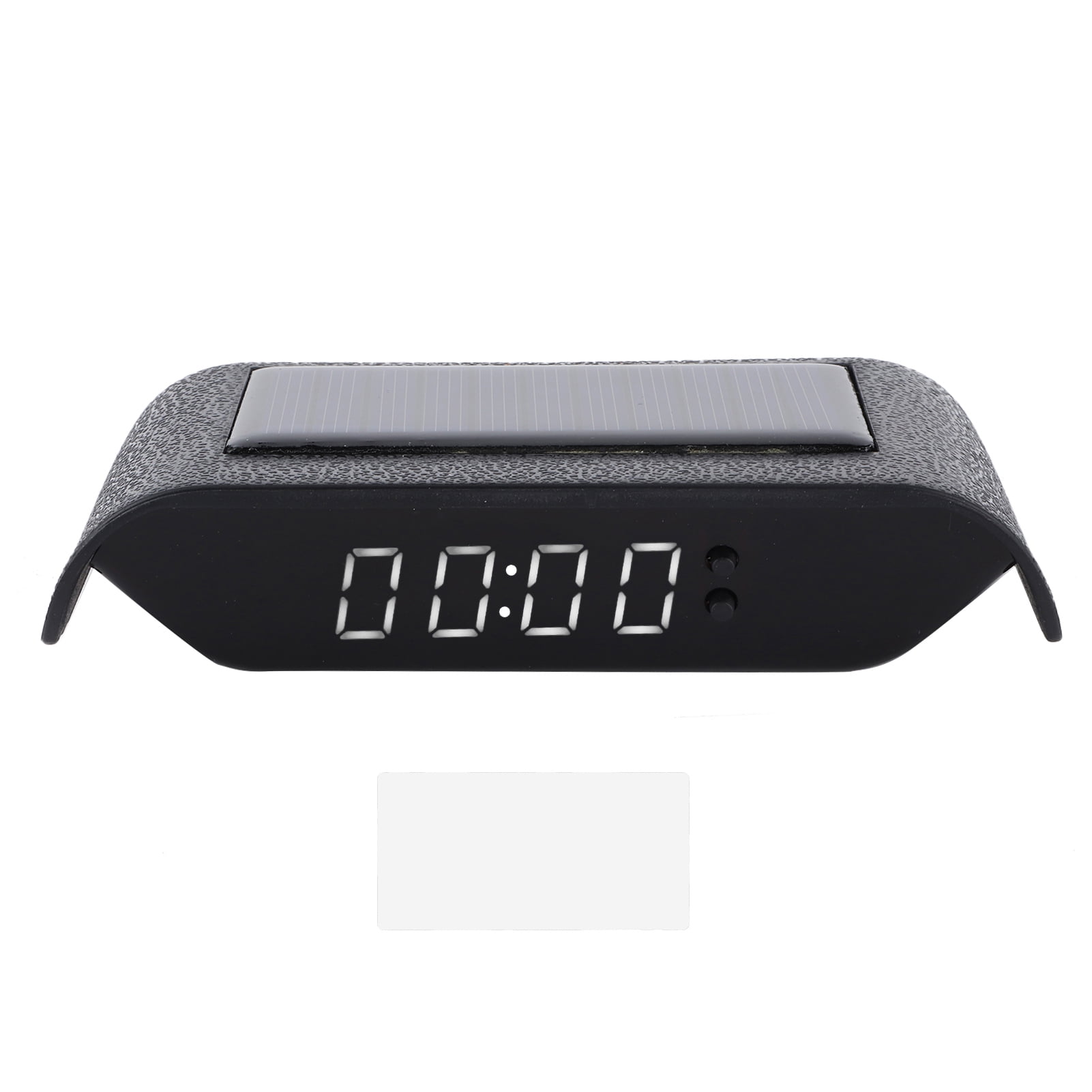 Car Digital Clock Auto Truck Solar Powered Time Date Temperature LCD ...