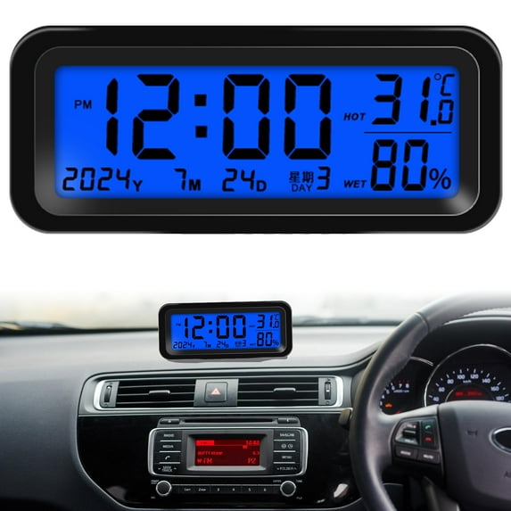 Car Digital Clock,Car Truck Dashboard Clock Car Clocks Hygrometer ...