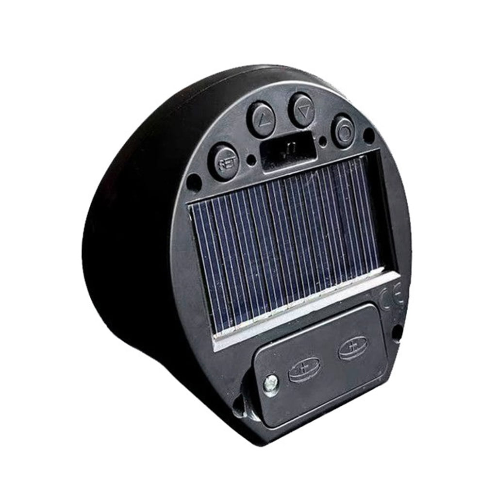 Car Digital Clock Dashboard Mount Clock Solar Power Date Week Clock ...