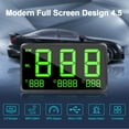 Car Digital Hud Gps Speedometer Head Up Display Overspeed Mph/Kmh ...