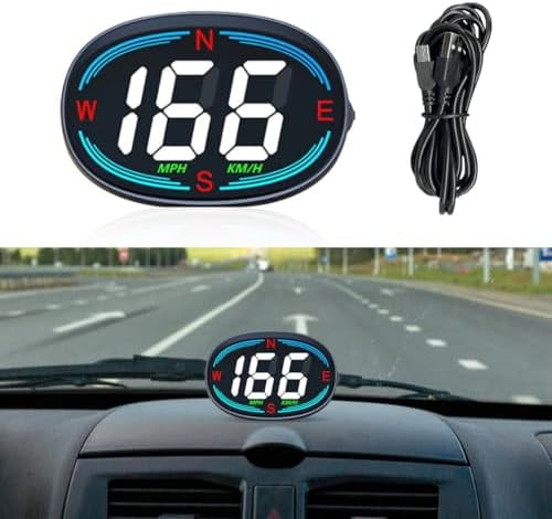 Car Digital Speedometer, Car Head-Up Display, HUD Speedometer with GPS ...
