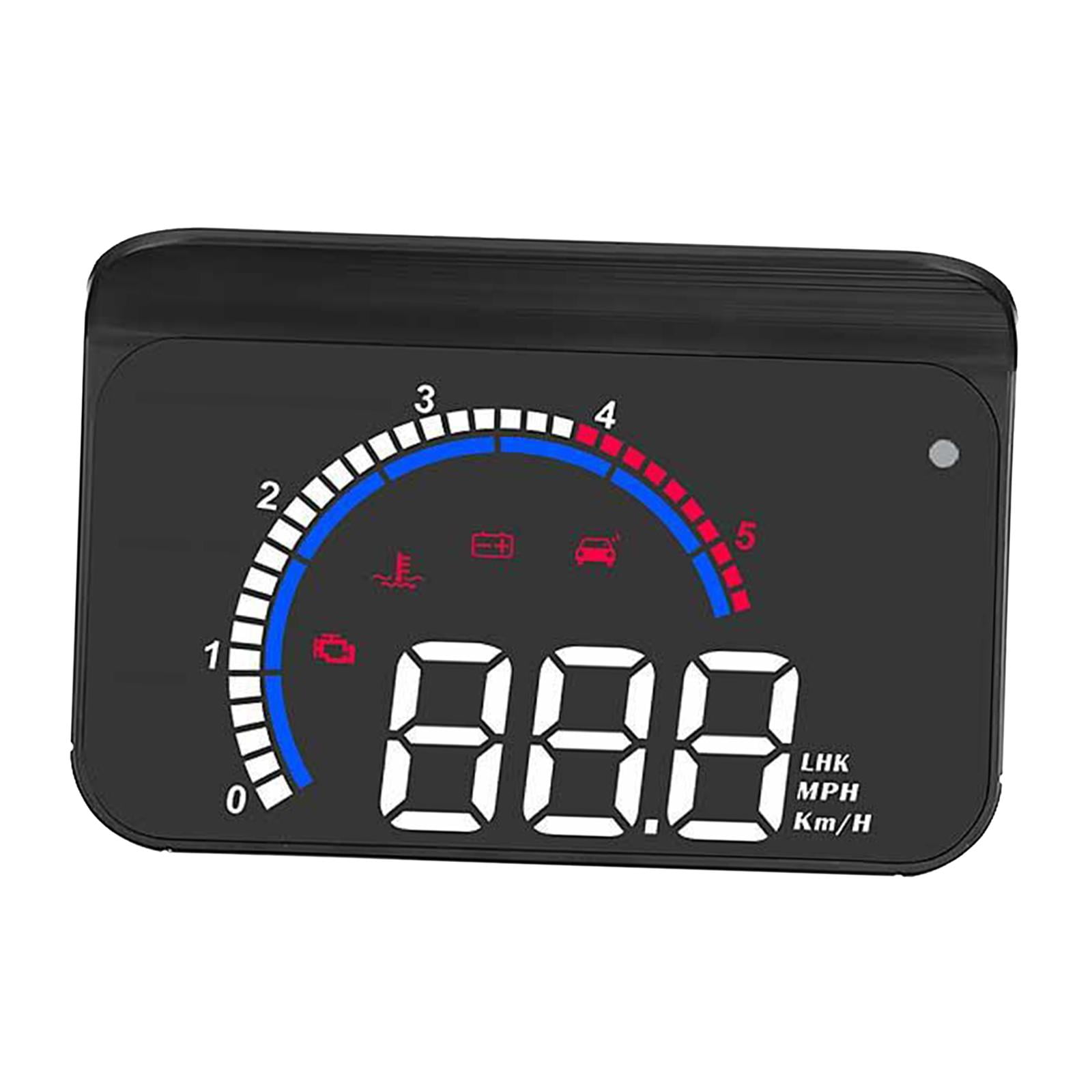 Car Display, 3.5" Car Universal Interface ometer Vehicle Over Warning ...