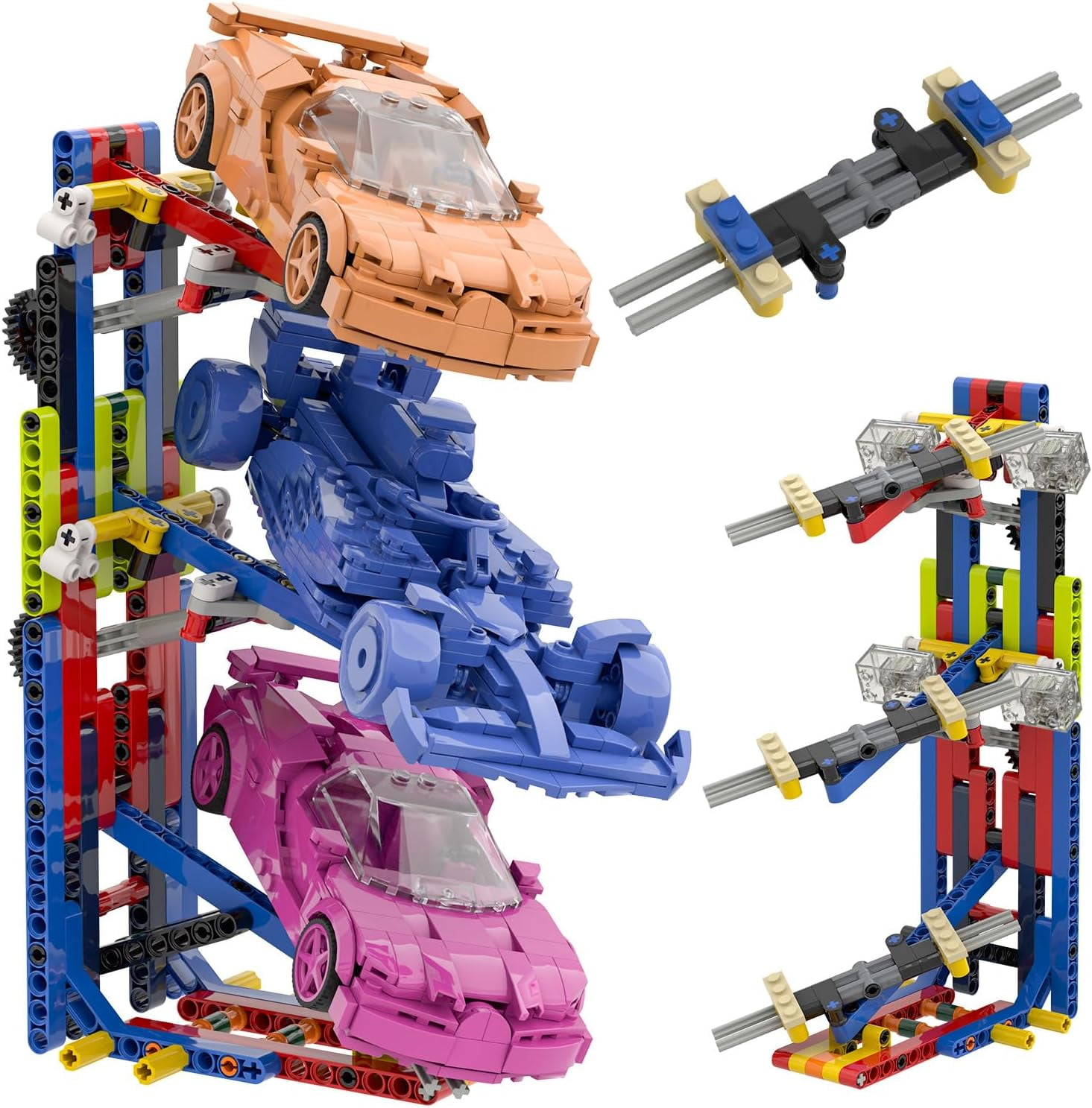 Car Display Stand Compatible with Lego Speed, Adjustable 3 Layer ...