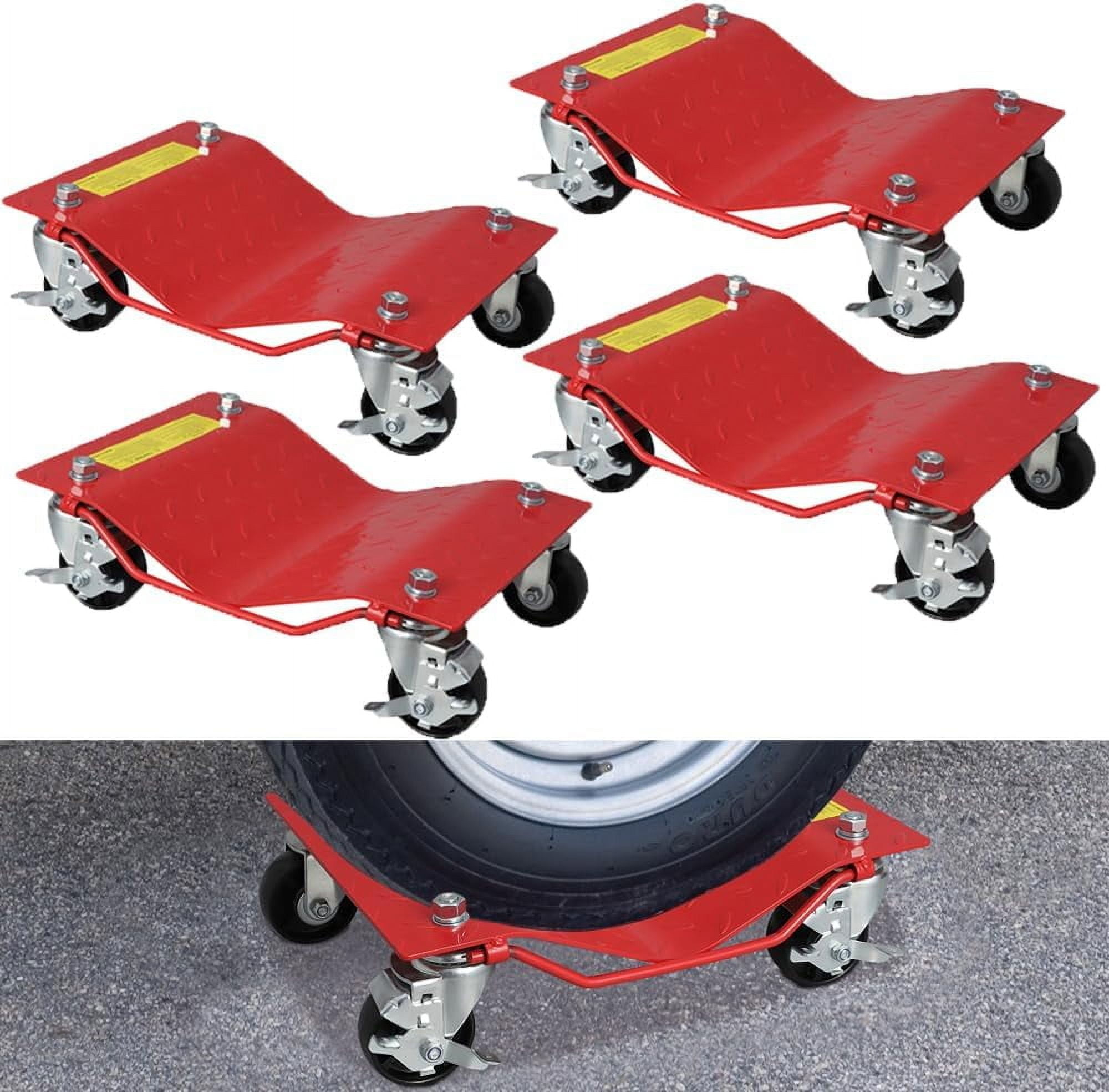 Car Dollies Set of 2 or 4,Dolly for Garage Moving Car,Vehicle Dolly ...