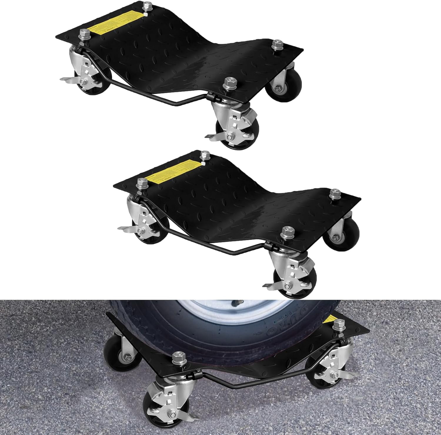 Car Dollies Set of 2 or 4,Dolly for Garage Moving Car,Vehicle Dolly ...