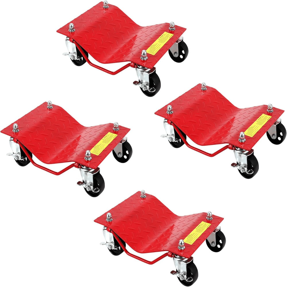 Car Dolly Set of 2/4,5000LBS Capacity Wheel Dolly,Heavy-Duty Vehicle ...