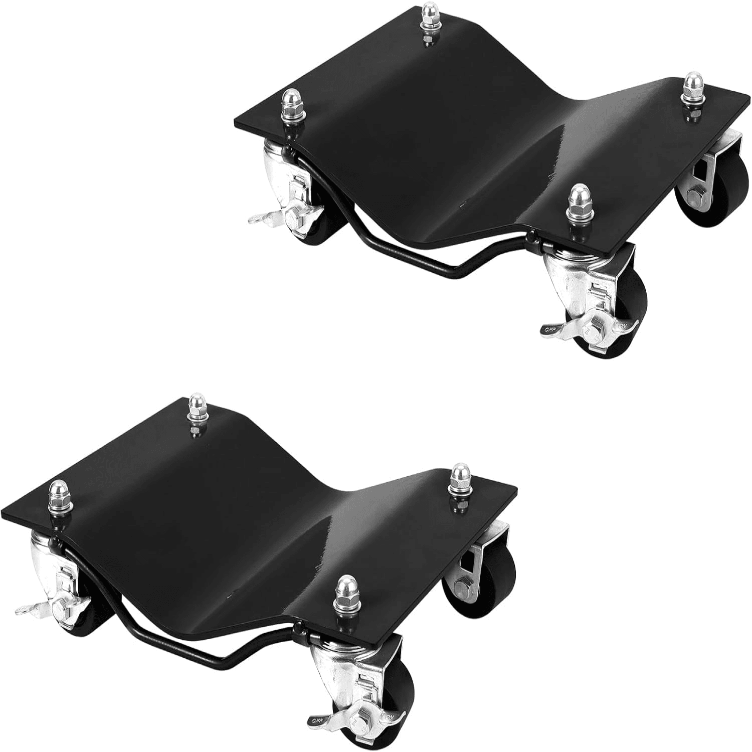 Car Dolly Set of 2/4,5000LBS Capacity Wheel Dolly,Heavy-Duty Vehicle ...