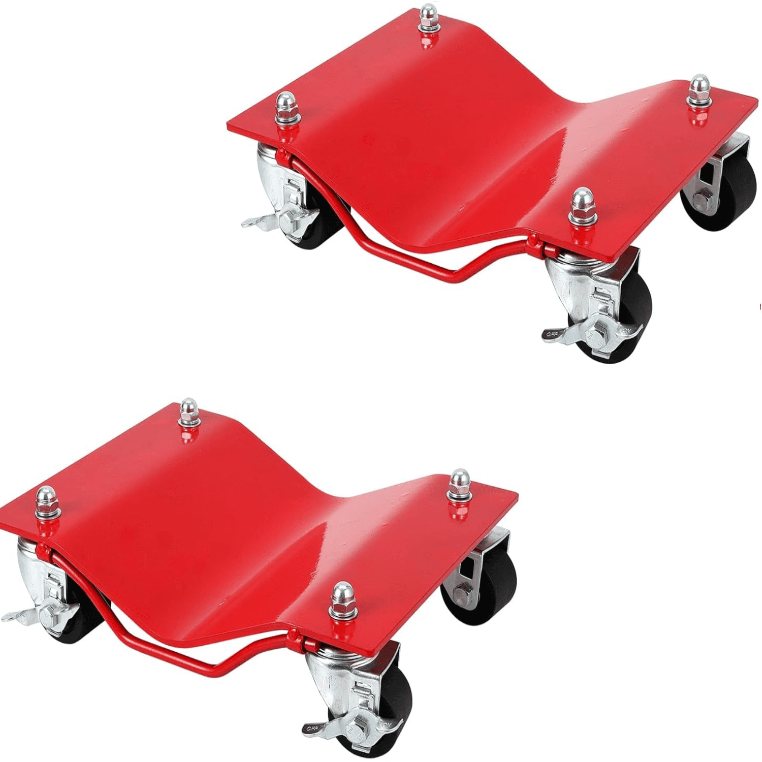 Car Dolly Set of 2/4,5000LBS Capacity Wheel Dolly,Heavy-Duty Vehicle ...