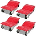 Car Dolly Set of 4, 6000 lbs/2722 kg Capacity Wheel Dolly, Heavy Duty ...