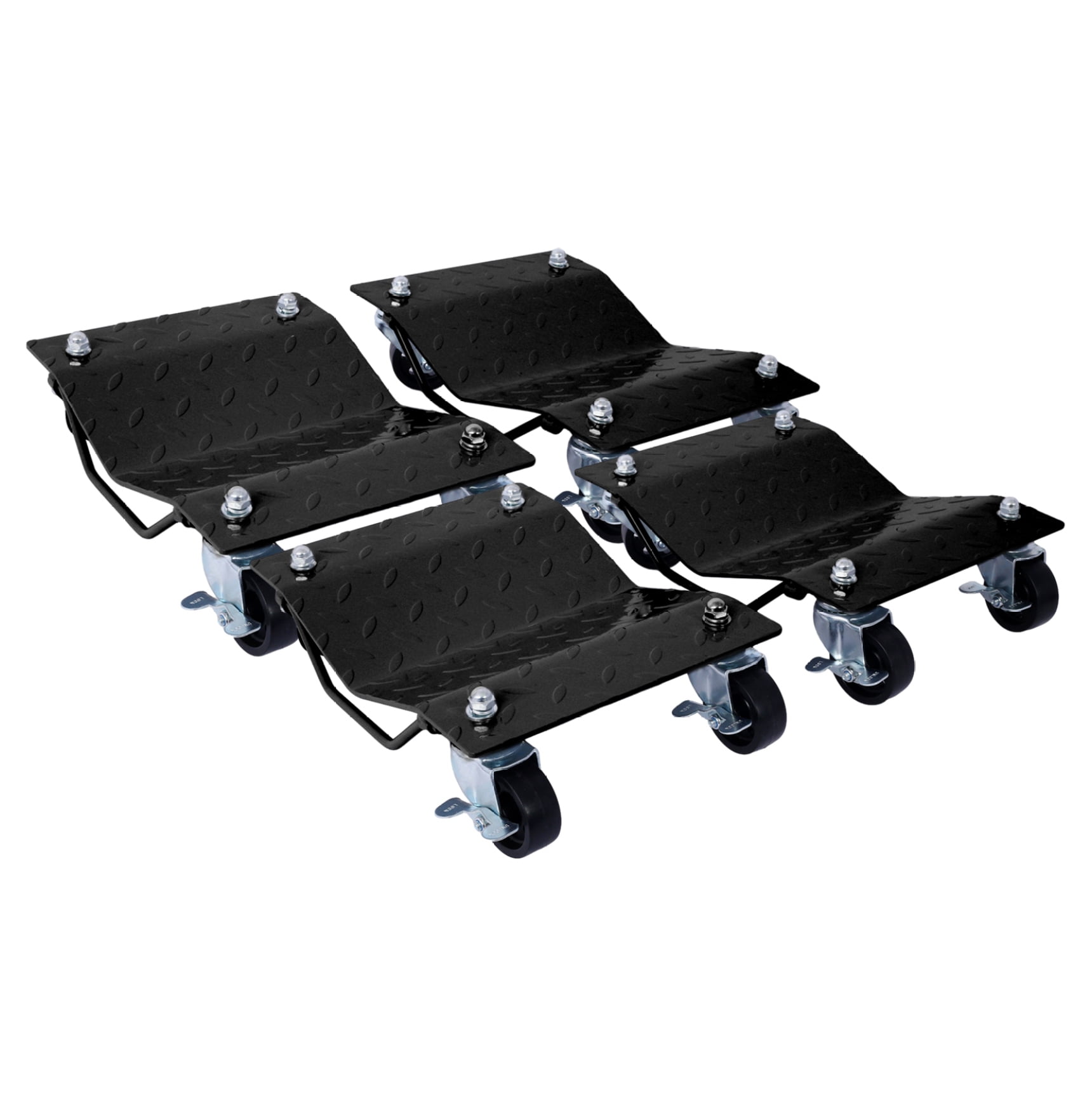 Car Dolly Set, Heavy Duty Wheel Dollies 4 Pack, 6000lbs Capacity ...