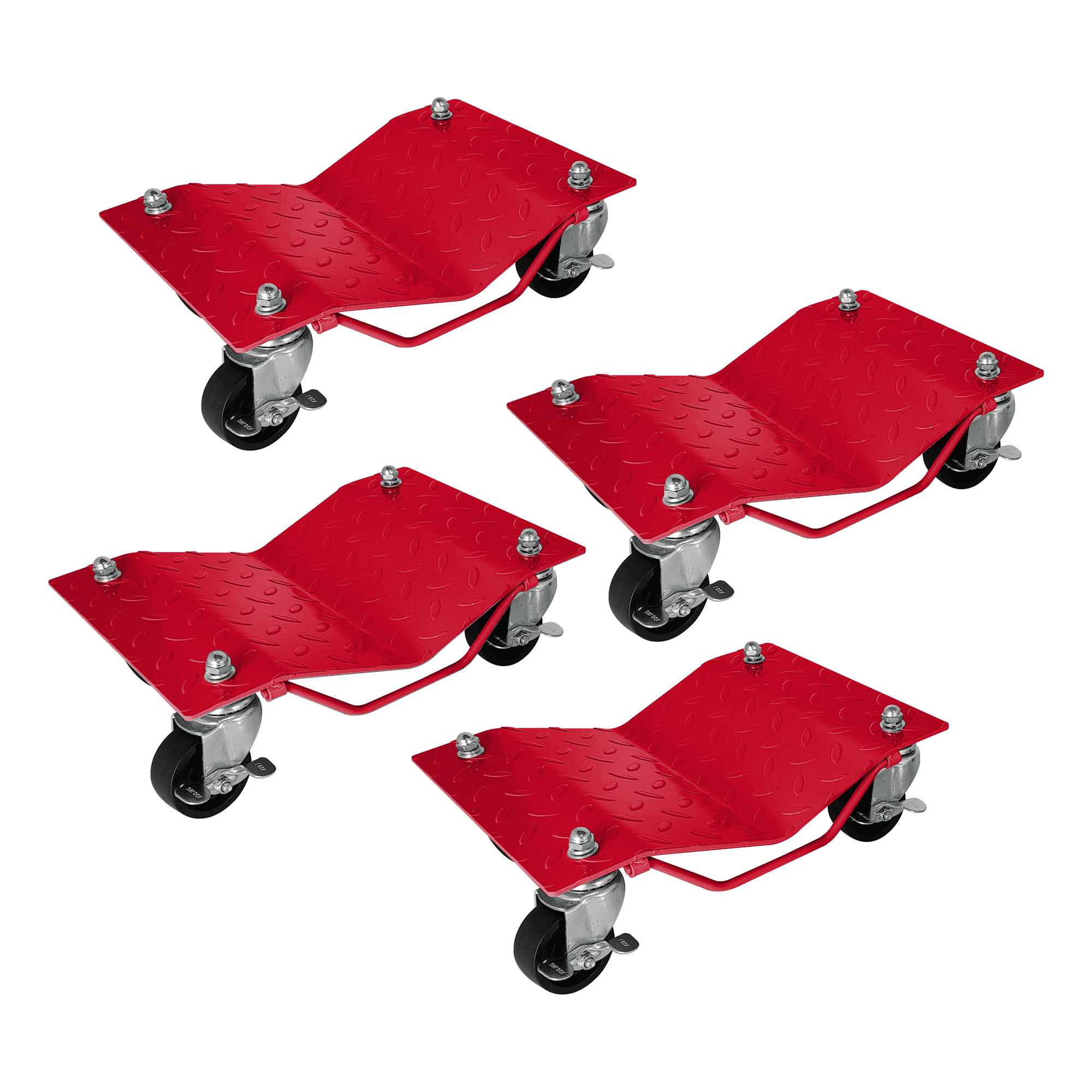 Car Dolly Set of 4 | 6000LBS Capacity Heavy Duty Wheel Dollies | Tire ...