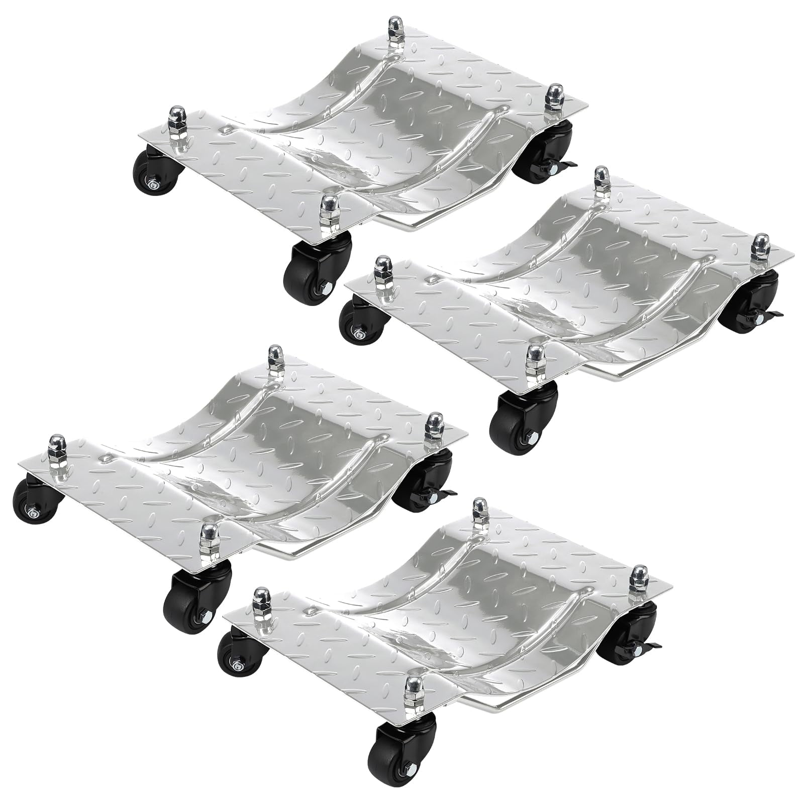 Car Dolly Set of 4, 6000LBS Capacity Wheel Dolly, Heavy Duty Vehicle ...