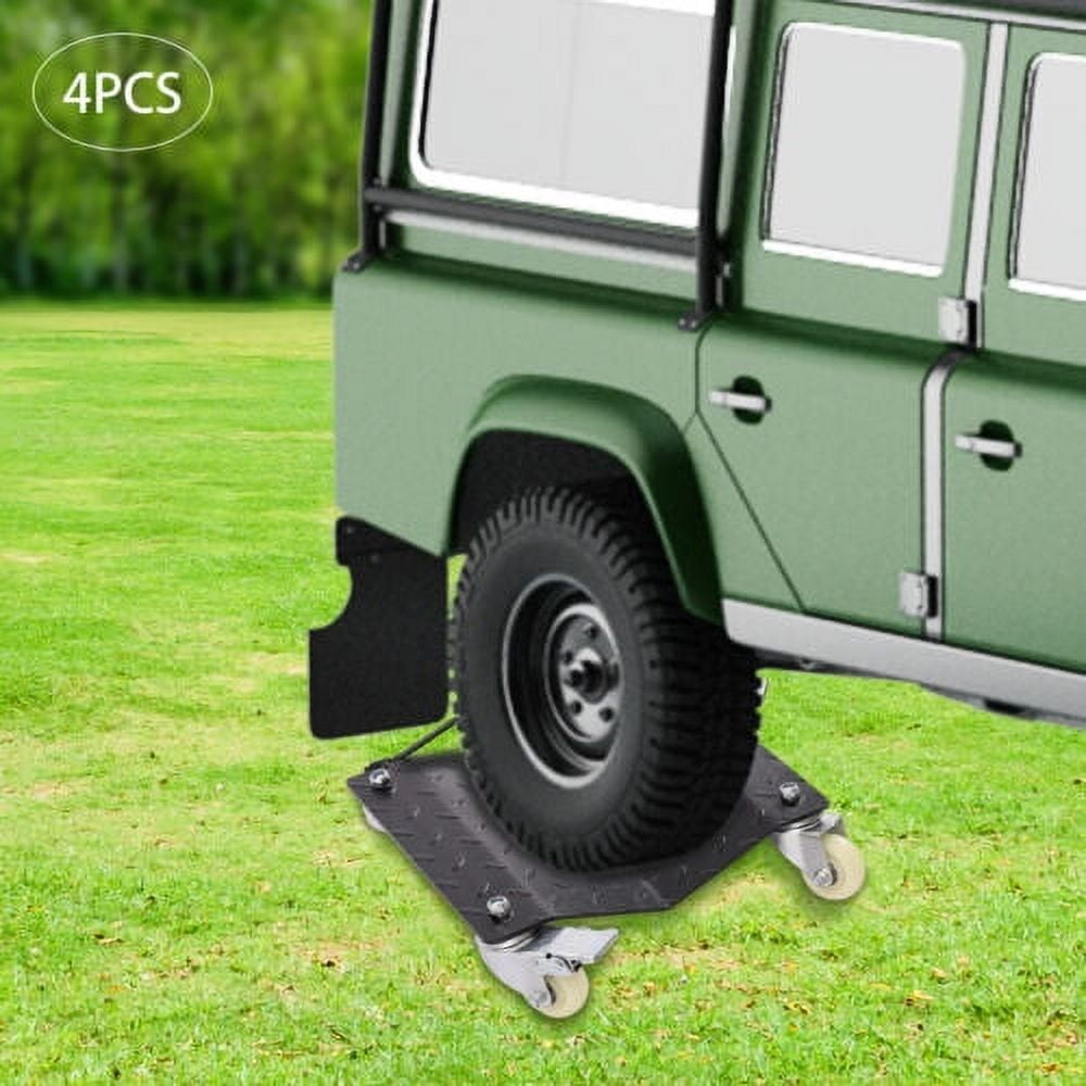 Car Dolly Wheel Tire Dolly 4 PCS Heavy Duty Skate Auto Repair Dolly ...