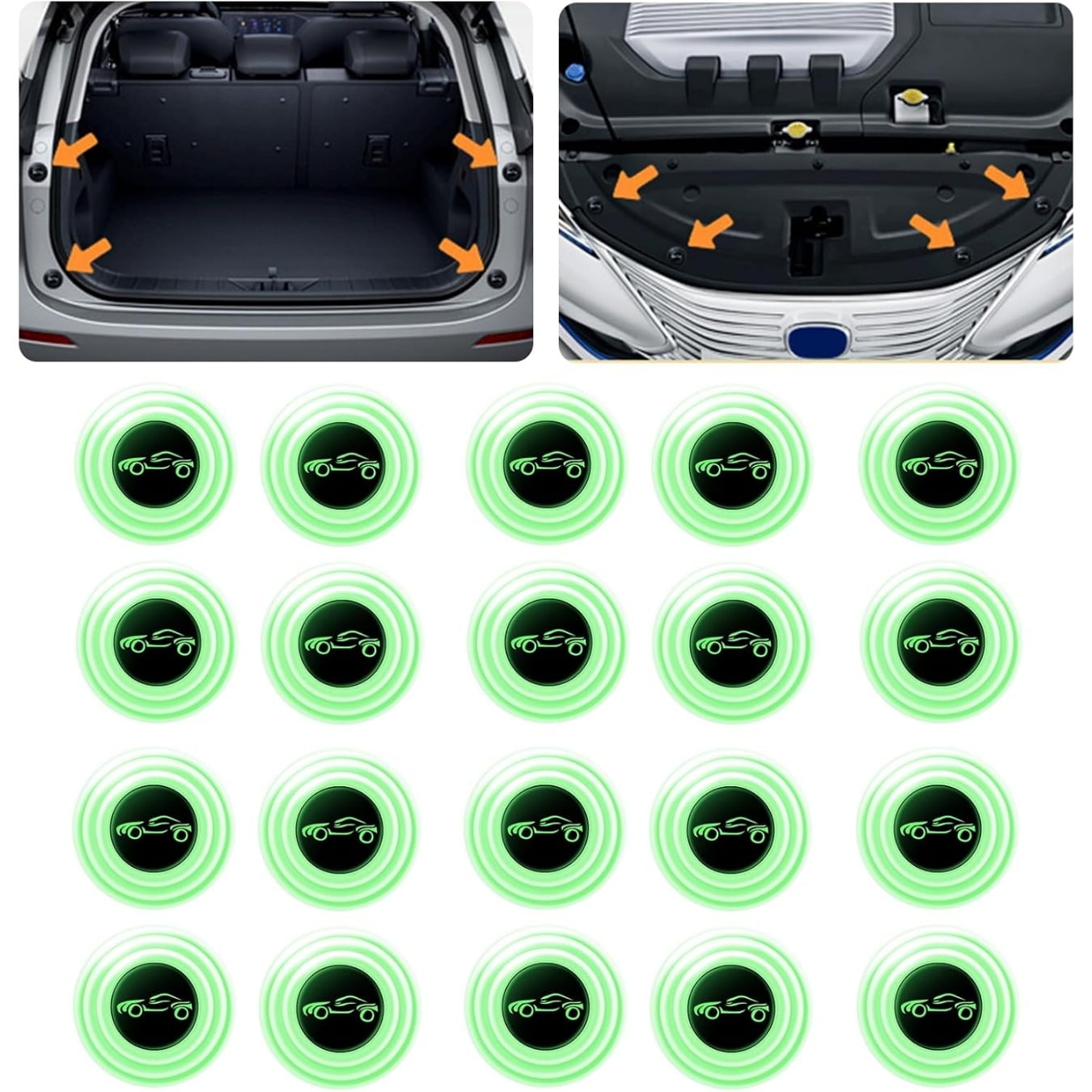 Car Door Bumper Protection Pads, Self-Adhesive Mini Car Door Shock ...