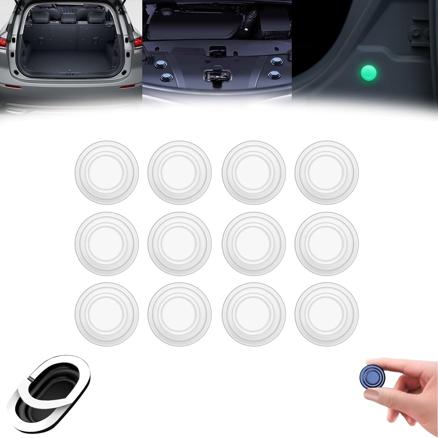 Car Door Bumper Protection Pads, Car Door Shock Absorber, Upgraded Car ...