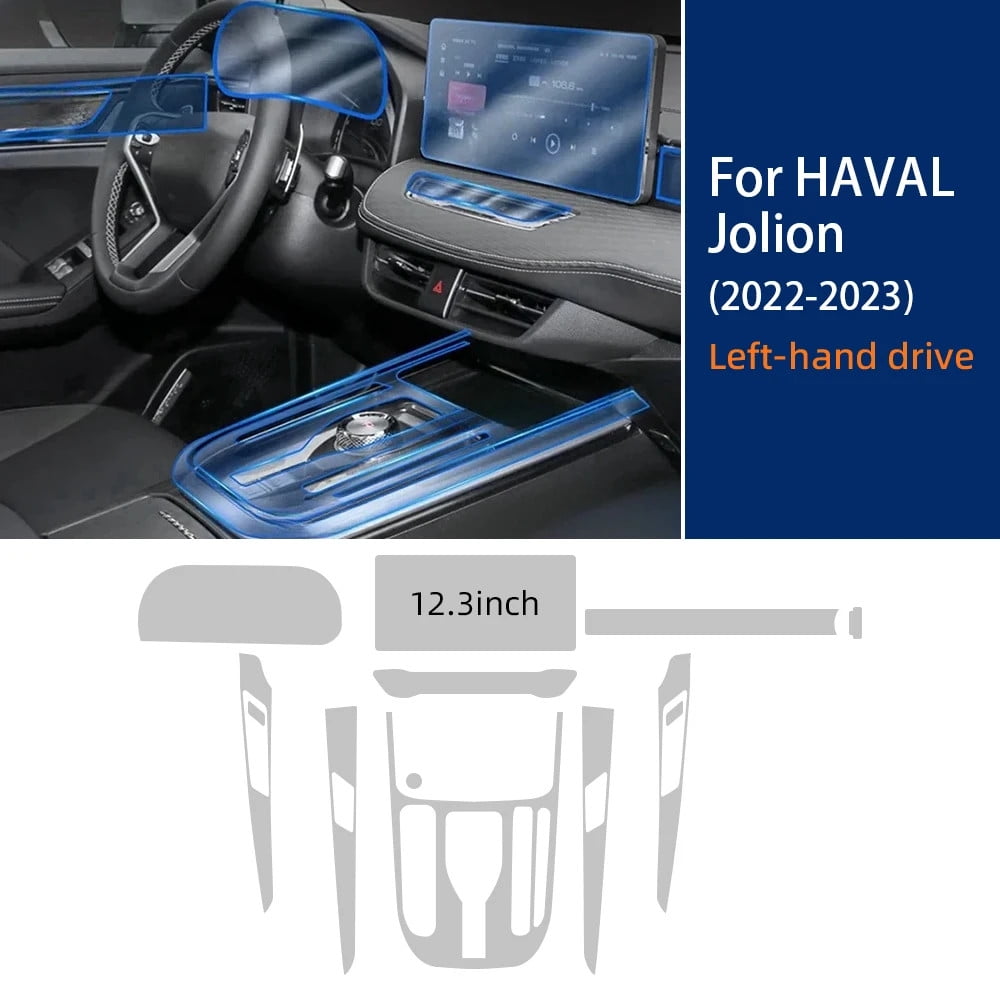 Car Door Center Console Media Dashboard Navigation TPU Anti-scratch ...
