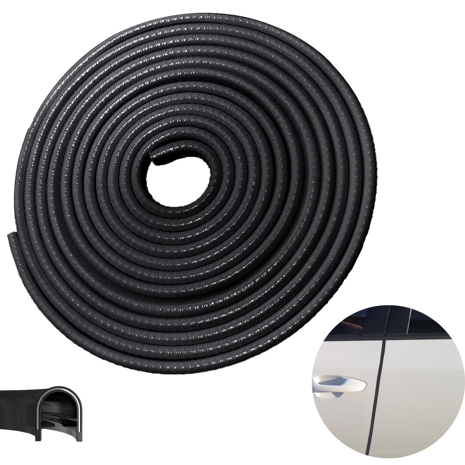 Car Door Edge Guards, 32.8Ft(10m) Car Door Protector Edge Guards Rubber ...