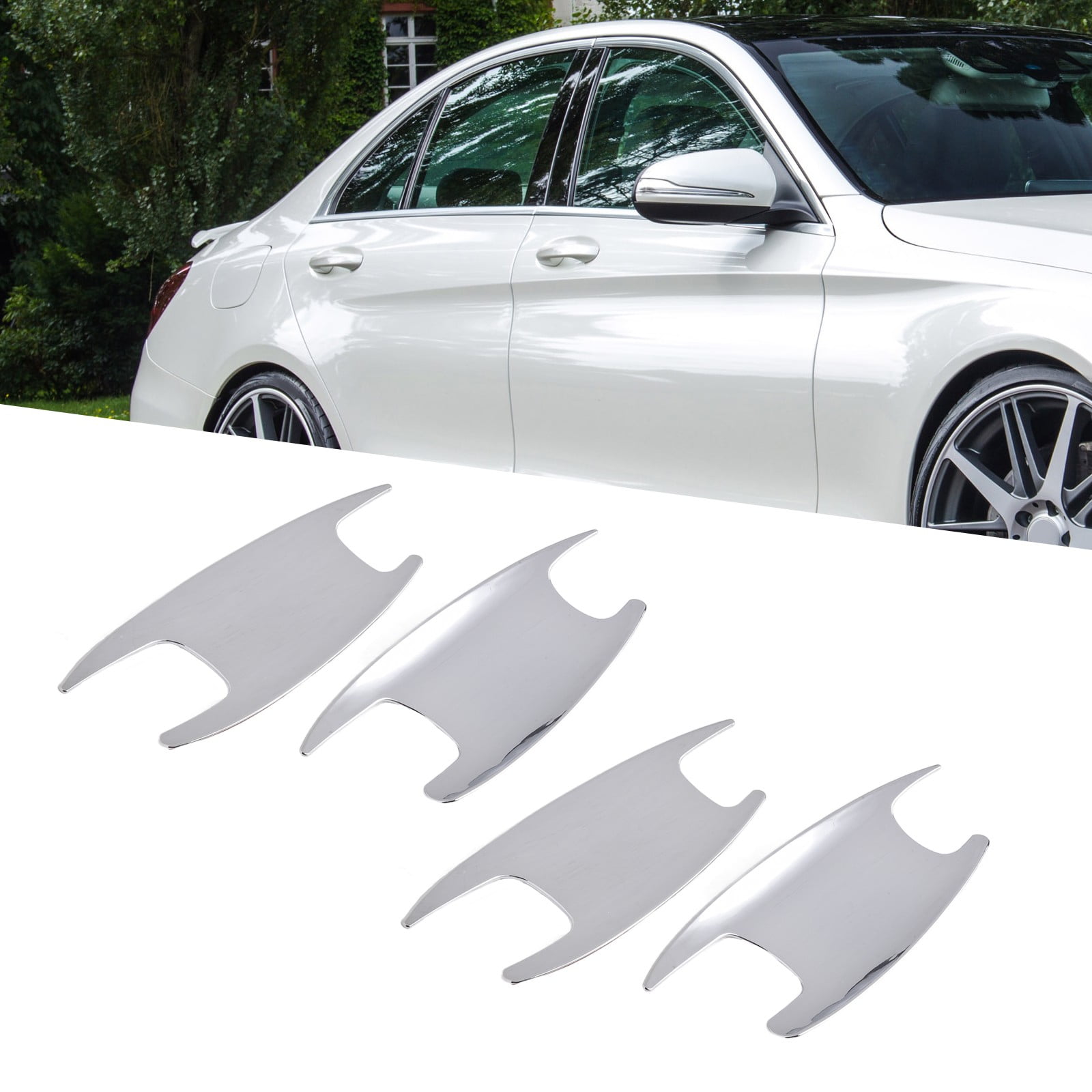 Car Door Handle Bowl Trim Cover for Mercedes C-Class GLC-Class E-Class ...