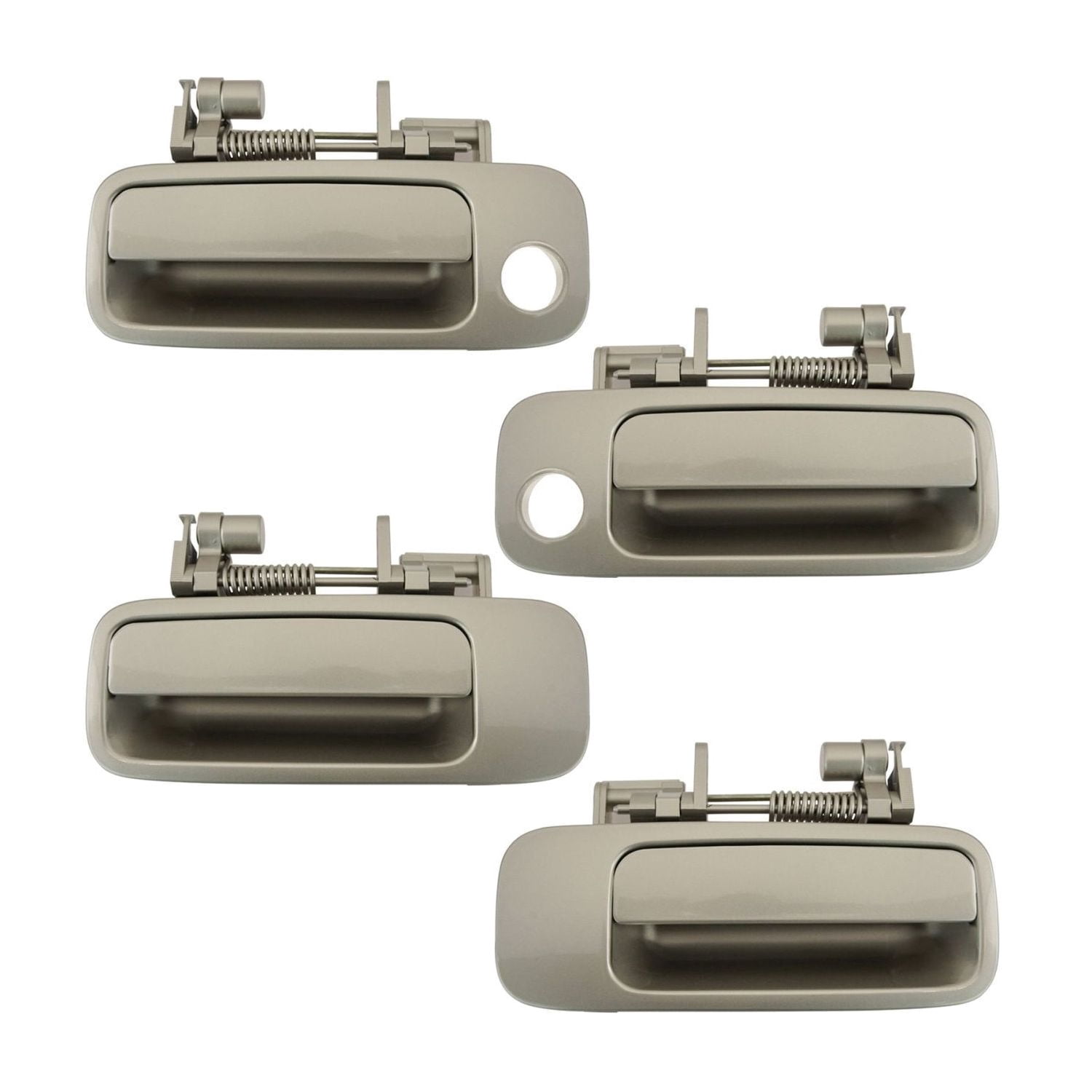 Car Door Handle Exterior Front Rear Left Right 4-Piece Set Beige Color ...