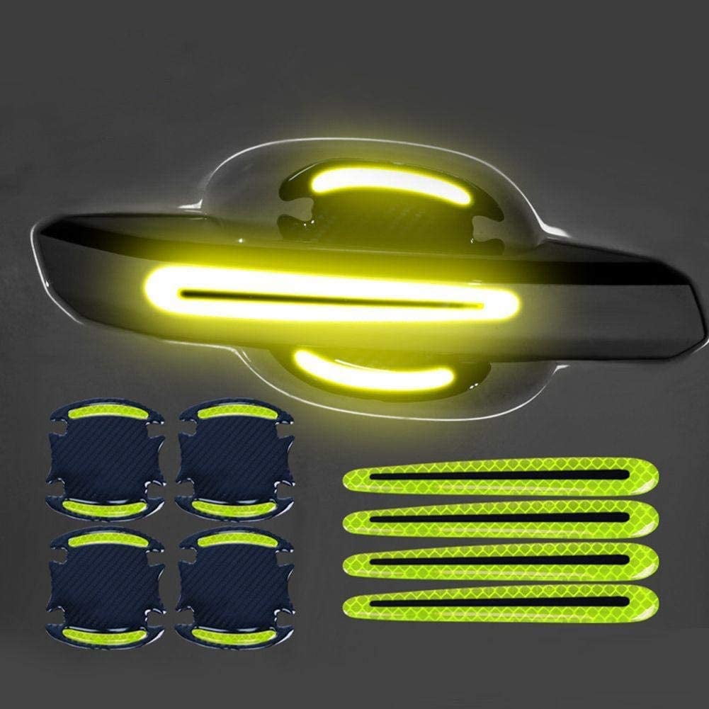 Car Door Handle Scratch Protector 3D Universal Door Handle Reflective ...