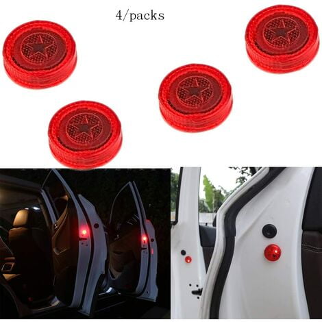 Car Door Light with Flashing Red Strobe Led Open Safety Lights Magnetic ...