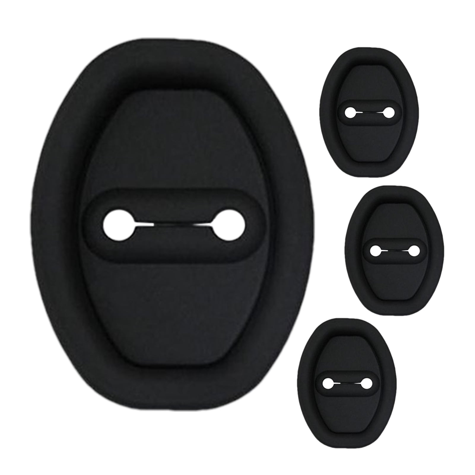 Car Door Lock Latches Cover, 4pcs Silicone Car Latch Protector Adhesive ...