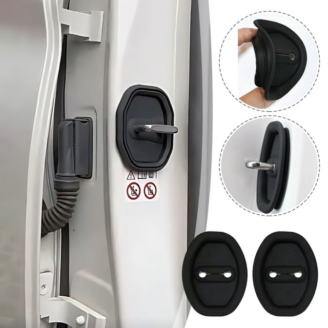 Car Door Lock Protection Pad, Universal Door Lock Rubber Sleeve, Thick ...
