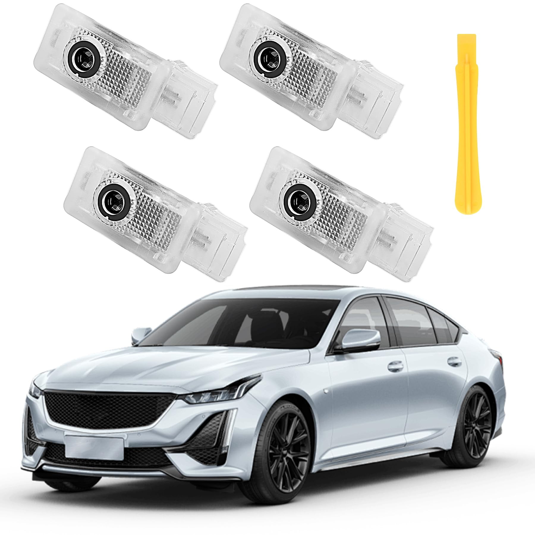 Car Door Logo Projector RRF12 for CT6 XTS ATS XT4 XT5 XT6 ATS SRX Easy to Install Car Door ...