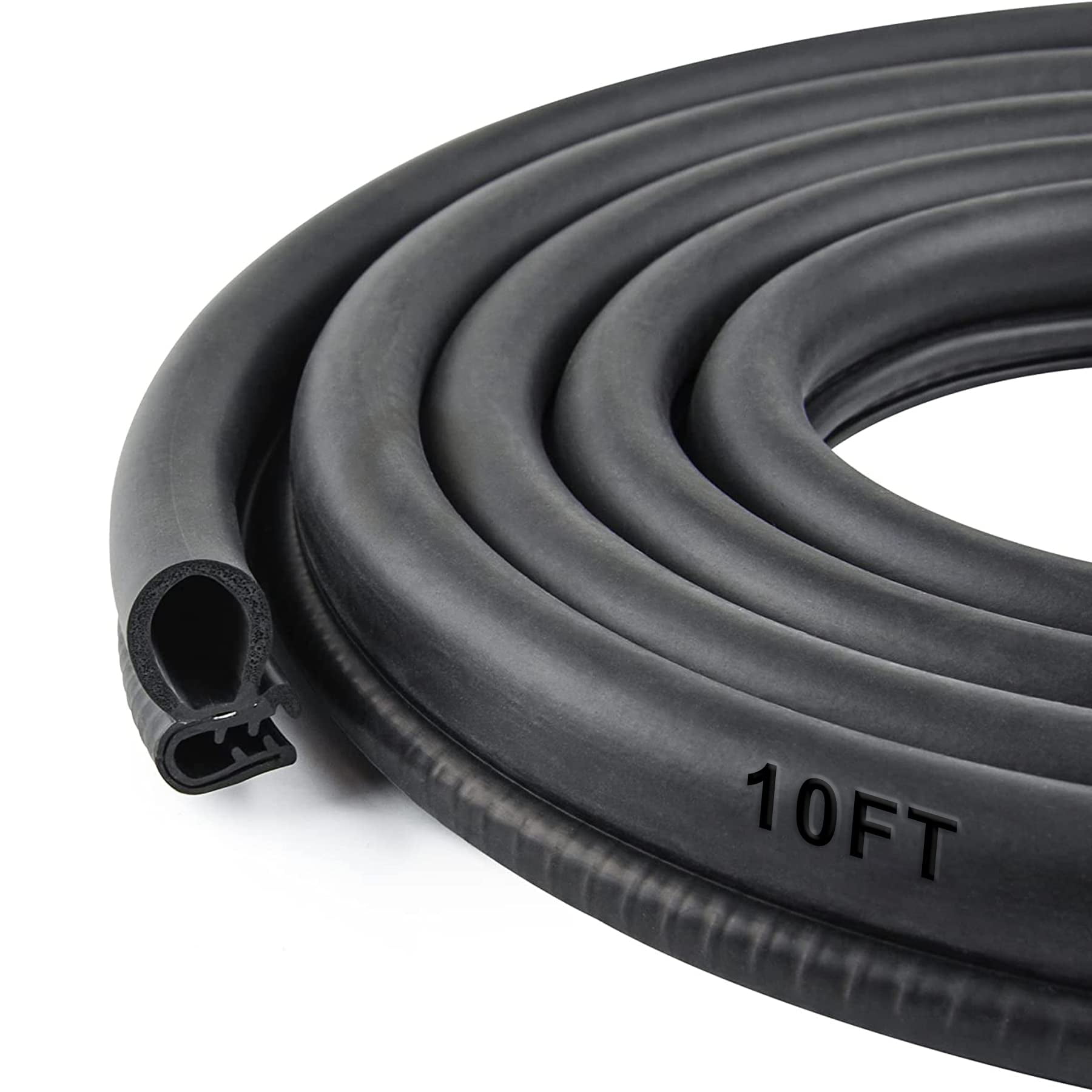 Car Door Rubber Seal RRF12 Strip with Side Bulb, 10 Feet PVC Bulb Trim ...
