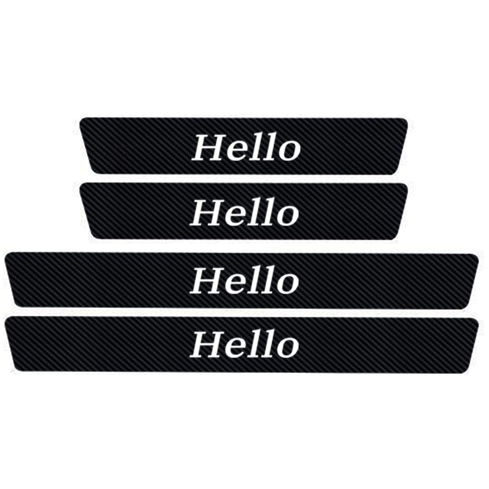 Car Door Sill Protector, Carbon Fiber Door Entry Edge Step Guard ...