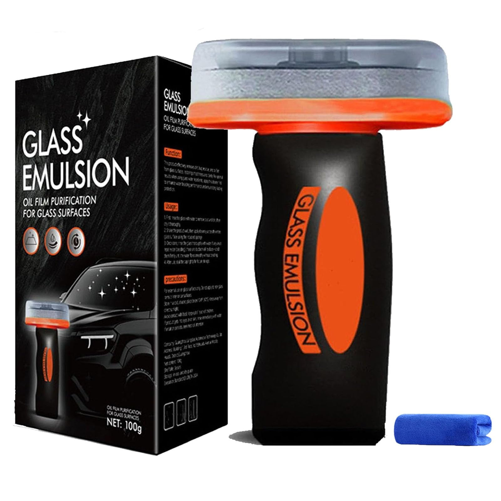 Car Door Sills Glass Handle Oil Remover, 100ml Roll-On Glass Compound ...