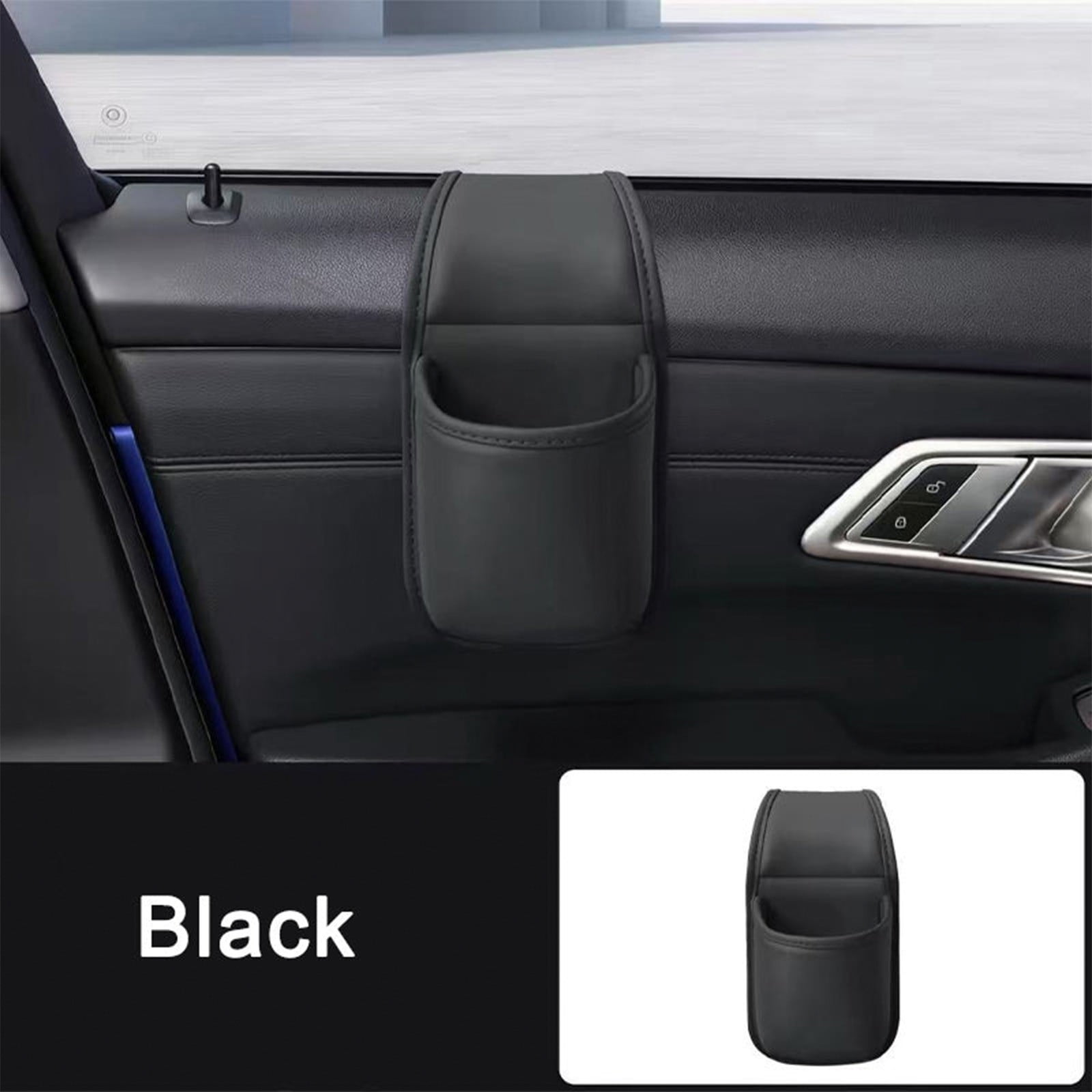 Car Door Storage Pocket Side Mounted Organizer Water Cup Holder Phone ...