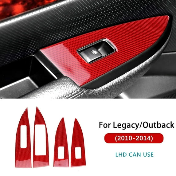 Car Door Window Panel Real Soft Carbon Fiber Sticker for Subaru Legacy ...