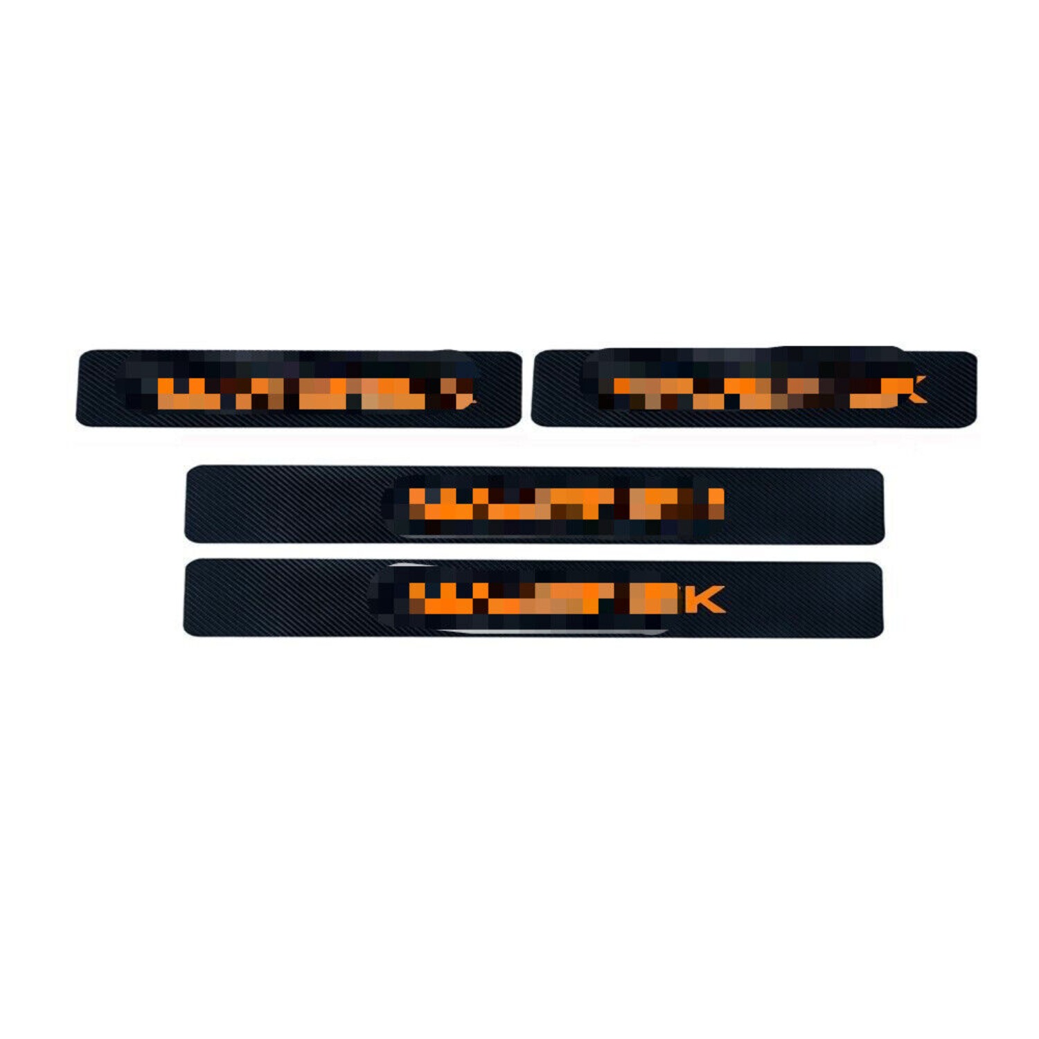 Car Door Window Protection Carbon Fibre Leather Sticker for Ford ...