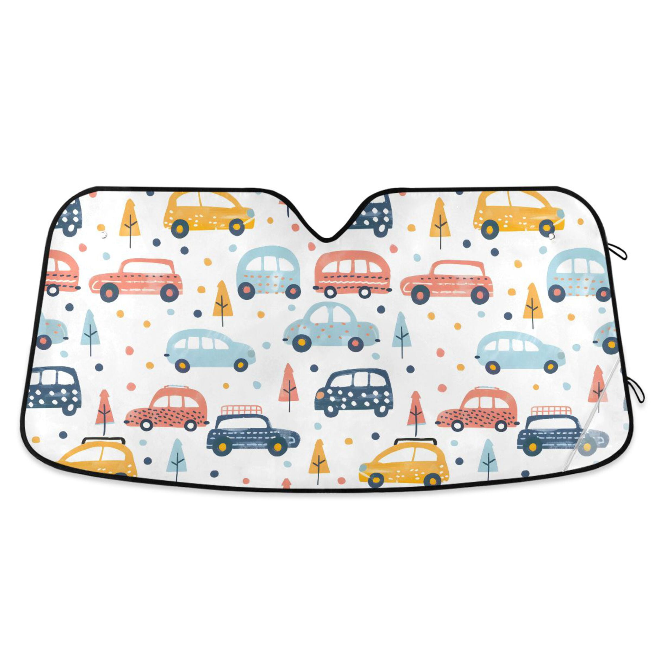 Car Dot Tree Car Windshield Sun Shade Foldable Car Front Window Visor ...