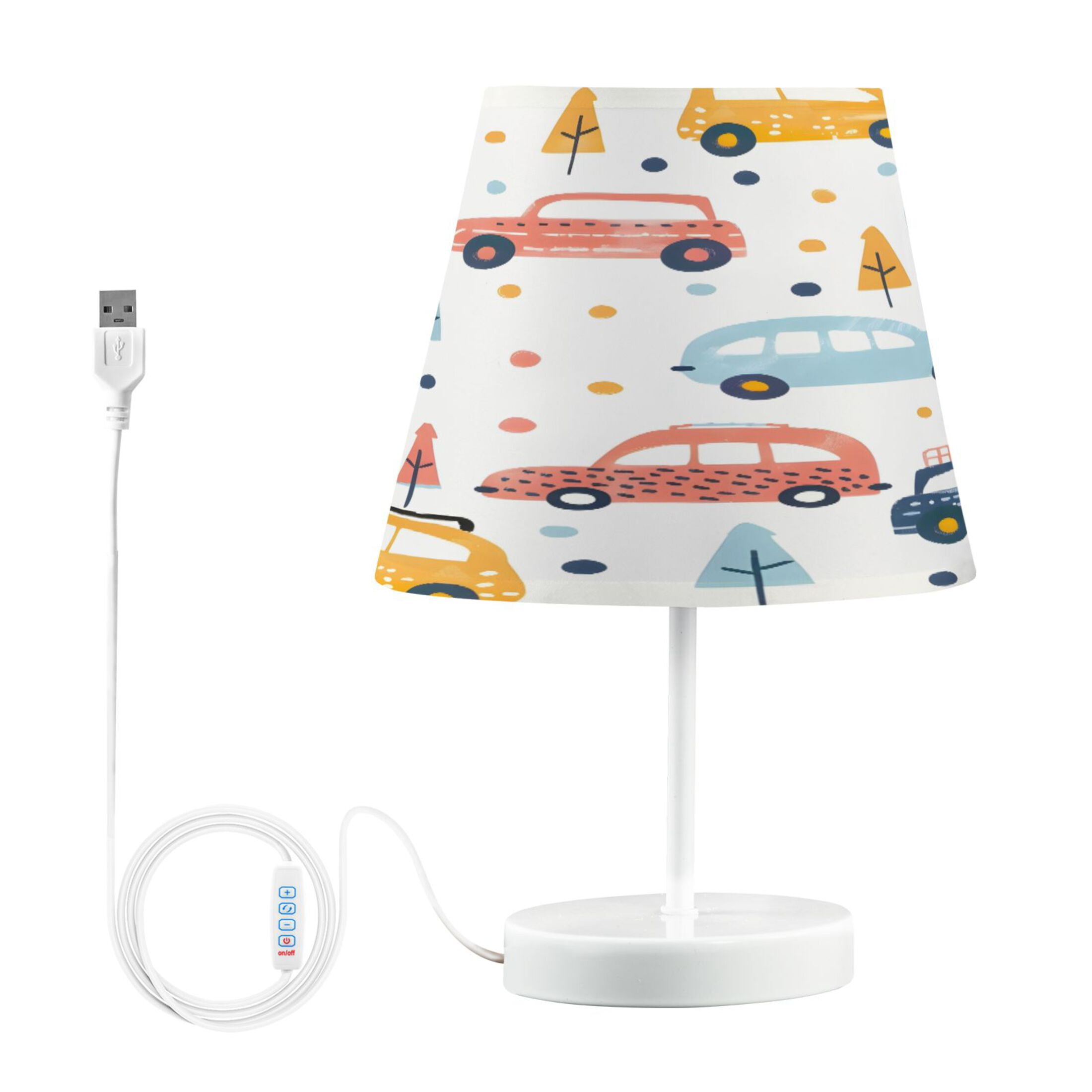 Car Dot Tree Desk Lamp LED Table Nightstand Lamps with 3 Color ...