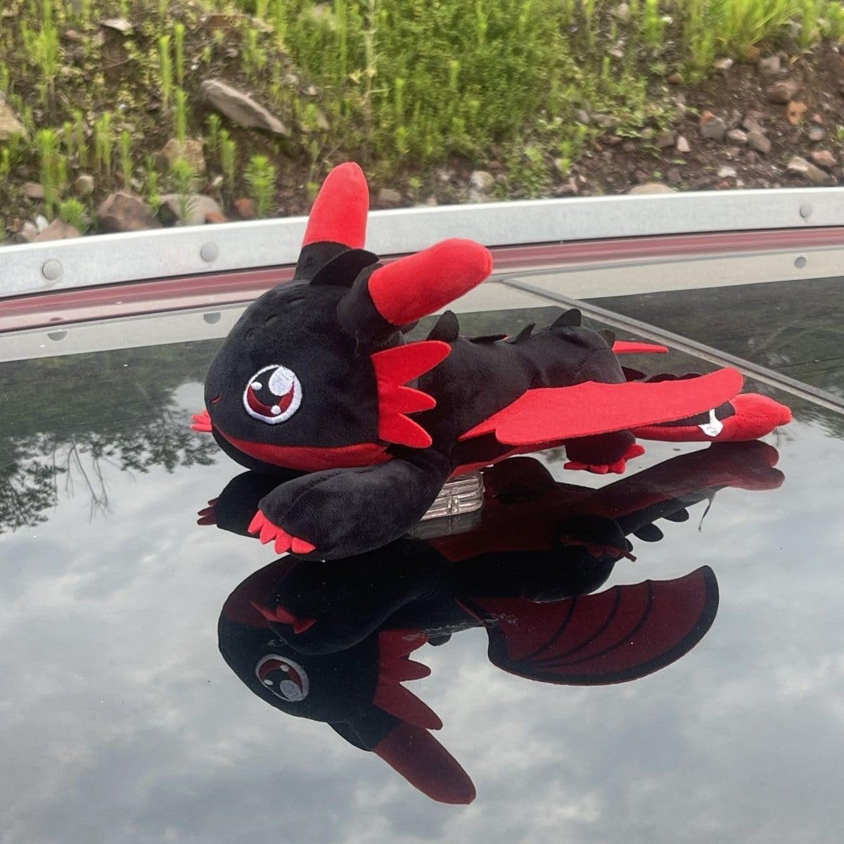 Car Dragon Accessory Flying Dragon Plush Toy Roof Top Car, Car Dragon ...