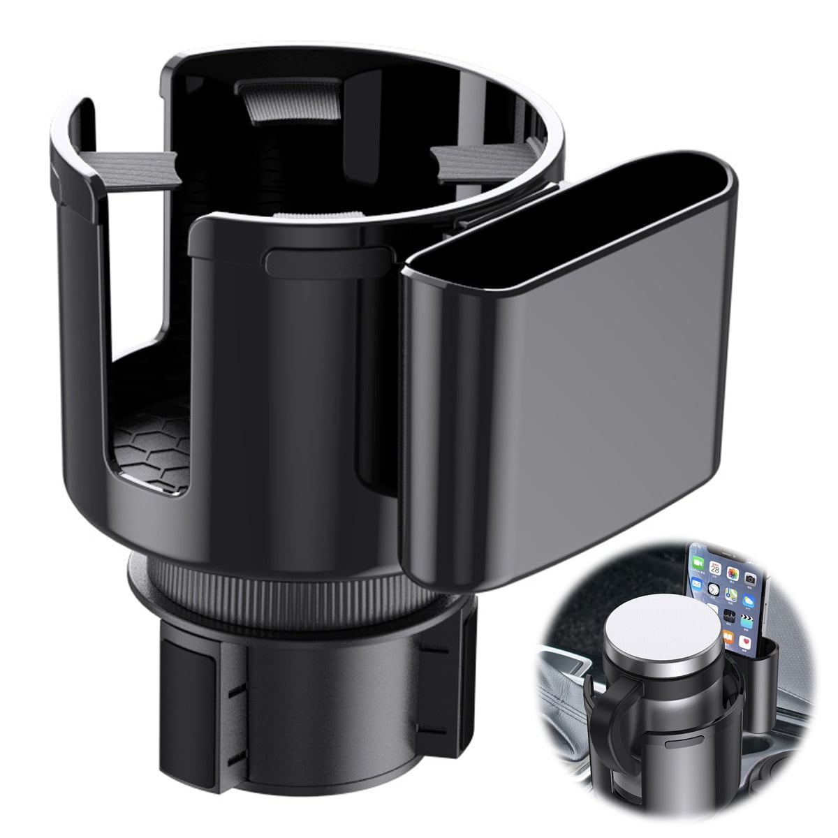 Car Drink Organizer, Expandable Diameter Car Cup Holder Expander for ...