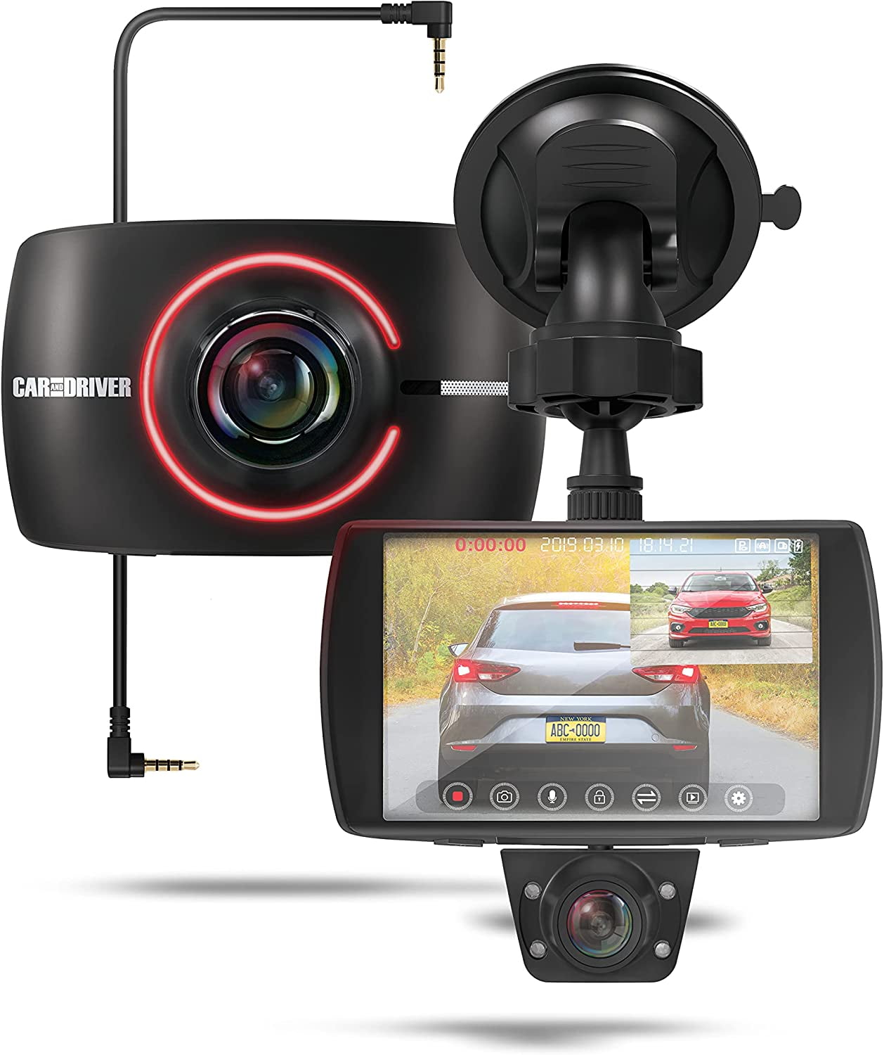 Car and Driver 1080p Full HD Dual View Dash Cam | Front, Rear-View ...