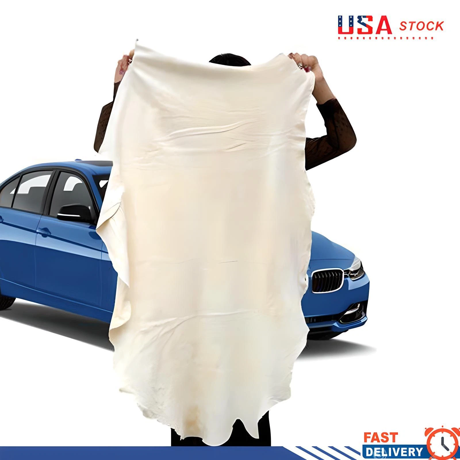 Car Drying Towel Absorbent Natural Chamois Car Wash Cleaning Cloth Us ...