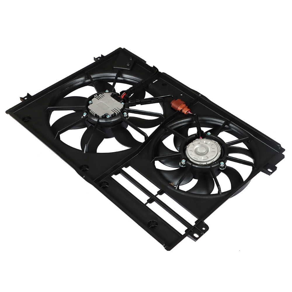 Car Dual Radiator Cooling Fan Fit for 2005-2015 Volkswagen Jetta Passat ...