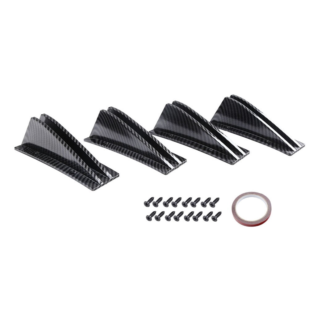 Car Dual Turbulence Carbon Fiber Patterned Mini Chassis Spoiler Rear ...